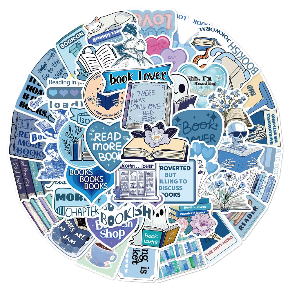 Bookie Reading Stickers | Blue – BookieRookie